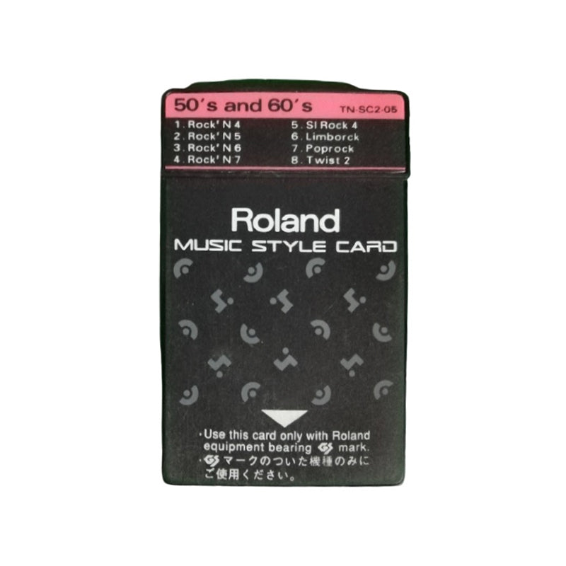 ROLAND TN-SC2-05 50's and 60's Card Music Styles per Modelli Serie E ...